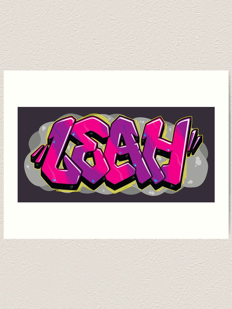 "Leah Graffiti Name" Art Print for Sale by NameGraffiti | Redbubble