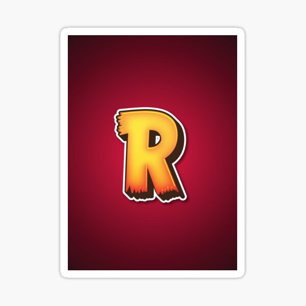 "LETTER R | CARTOON TEXT EFFECT" Sticker for Sale by KINITRO | Redbubble