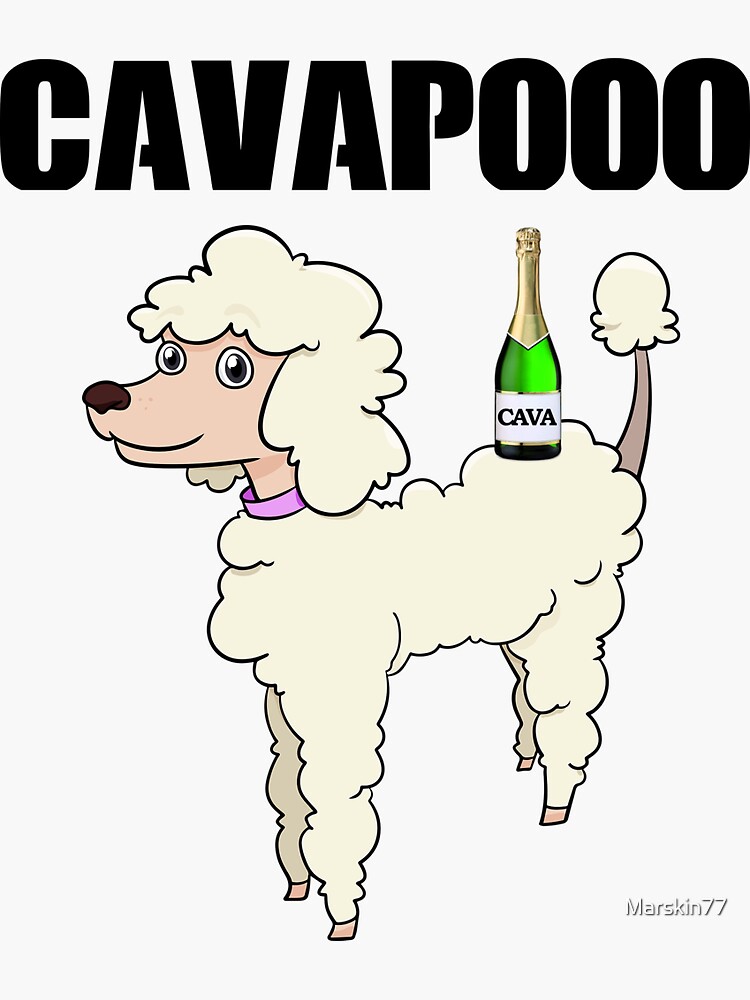 "Cute Cavapoo sticker and fridge magnet" Sticker for Sale by Marskin77 ...