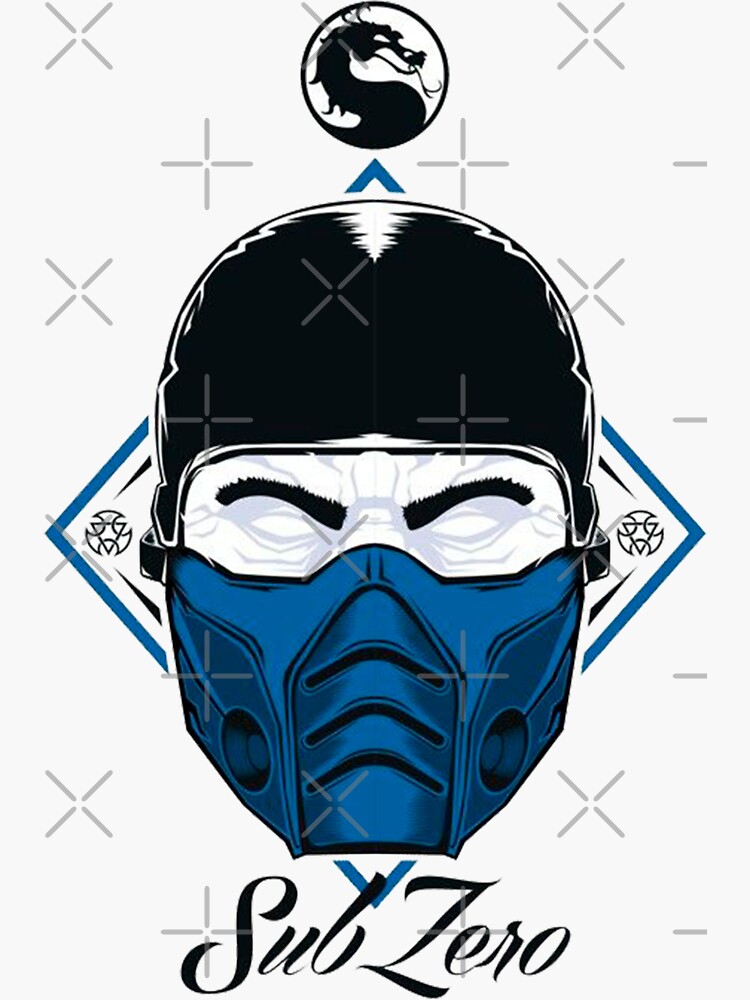 "Mortal Kombat Subzero Head" Sticker for Sale by Shinobi23 | Redbubble