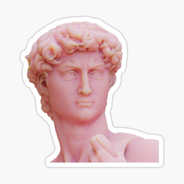 "Soap David Sculpture" Sticker by voxelremesh | Redbubble