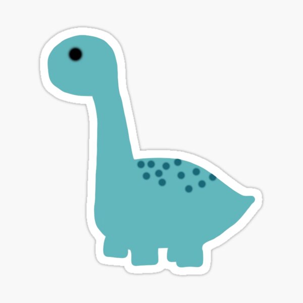 "Blue Dinosaur" Sticker by sure-why-not | Redbubble
