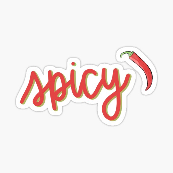 "Spicy Print" Sticker for Sale by Powellepb | Redbubble