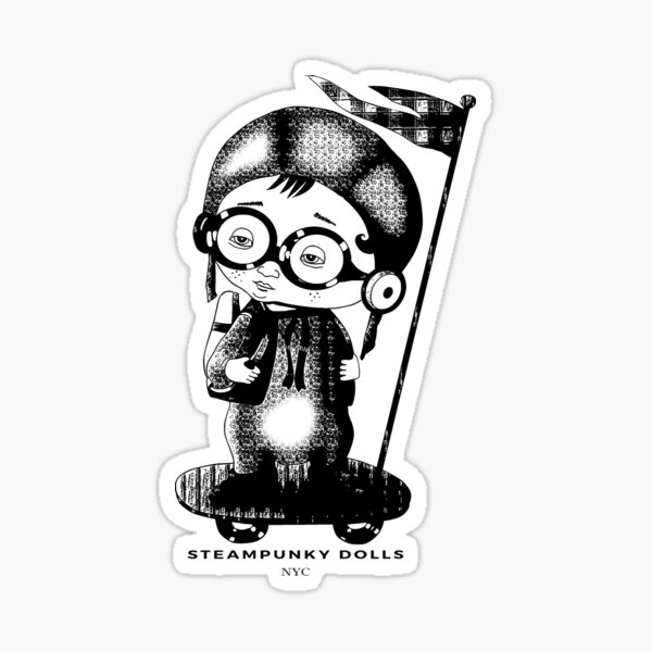 "Time Traveler" Sticker for Sale by steampunkydolls | Redbubble