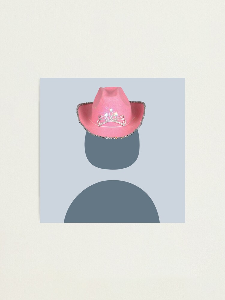 "pfp wearing a pink cowboy/cowgirl hat" Photographic Print by reesewolf ...