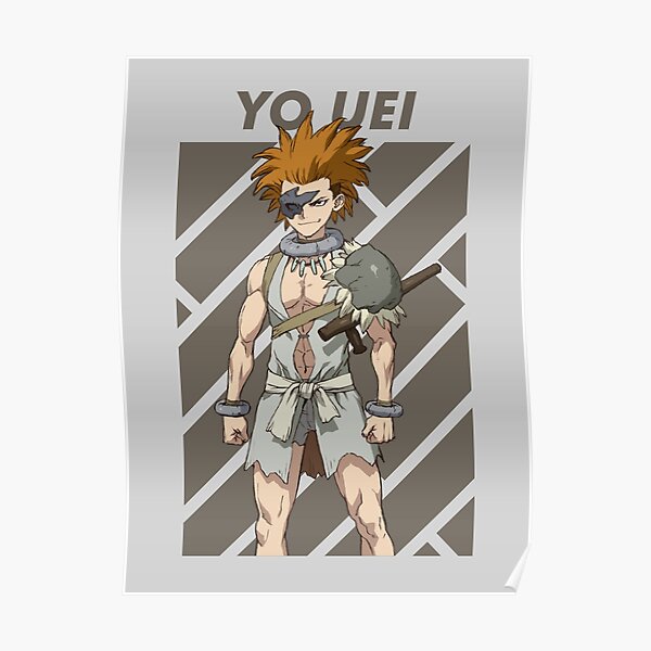 "Yo Uei - Dr. Stone: Stone wars" Poster by unlimiteduchiha | Redbubble