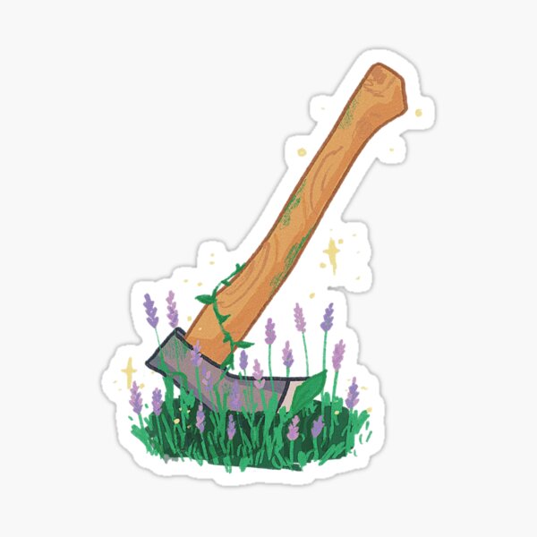 "Phoebe Bridgers lavender hatchet" Sticker for Sale by poppy-connor ...