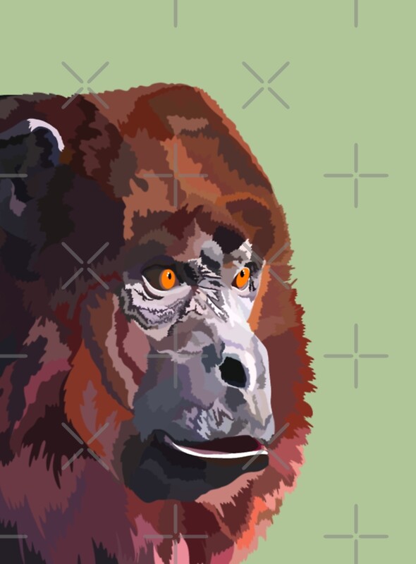 "R is for Red Howler Monkey" by thezoogirl | Redbubble