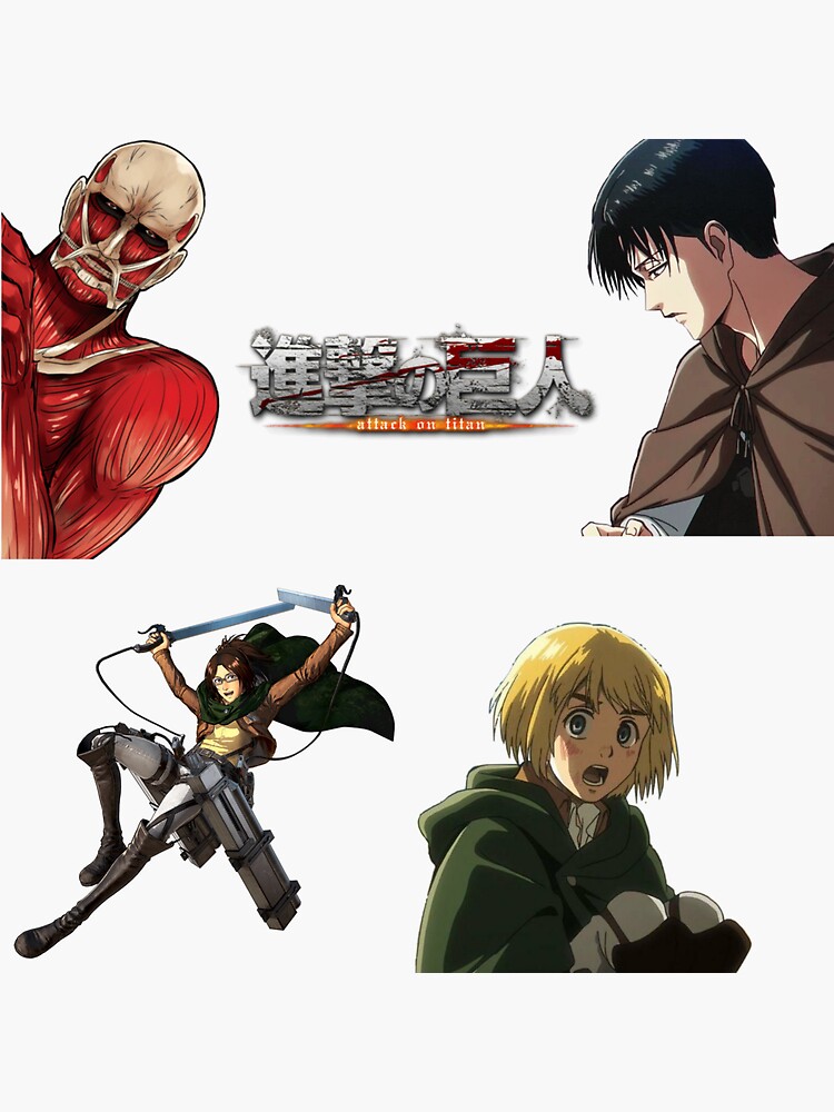 "AOT sticker pack" Sticker for Sale by schmoneyyy | Redbubble
