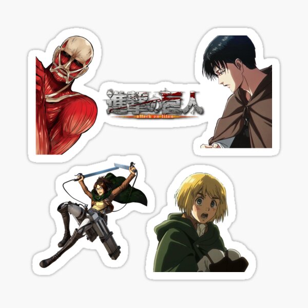 "AOT sticker pack" Sticker for Sale by schmoneyyy | Redbubble