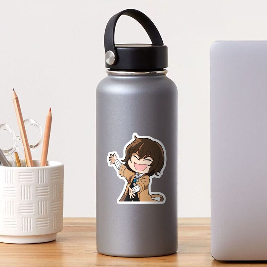 "Wan! Dazai" Sticker for Sale by Gummy-Snail | Redbubble