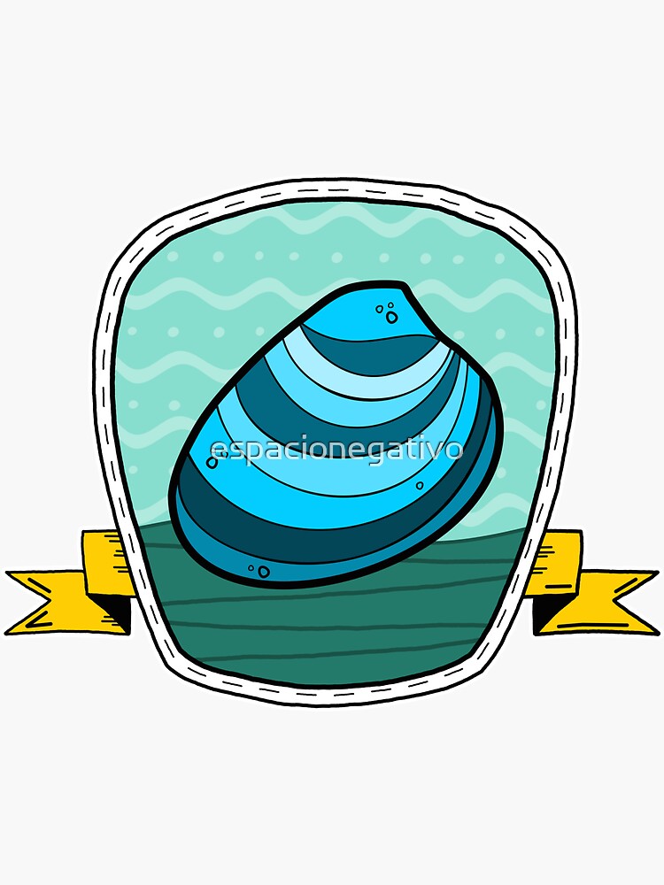 "clam shield" Sticker for Sale by espacionegativo | Redbubble