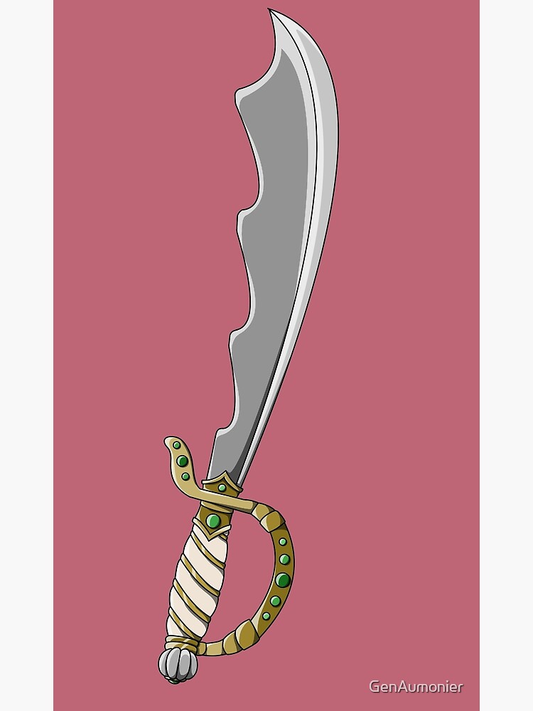 "Bejewelled Cutlass - Fantasy Sword" Poster by GenAumonier | Redbubble