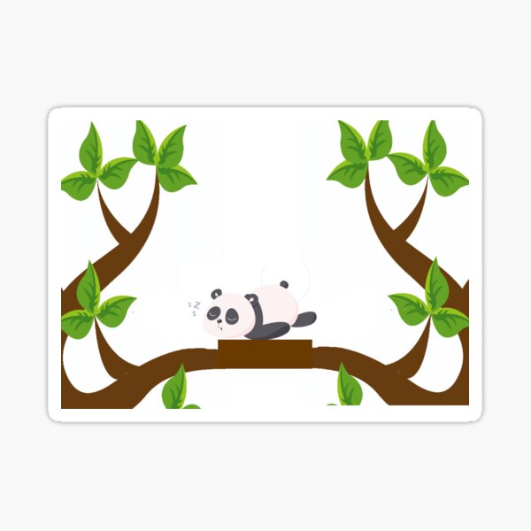 "CUTE SLEEPY PANDA" Sticker for Sale by URMIMONI | Redbubble