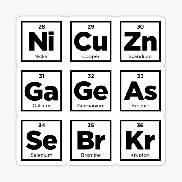 "Periodic Table of Elements Letters Spell Words Science Pack Set 4 ...
