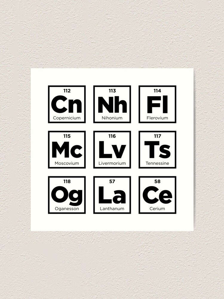"Periodic Table of Elements Letters Spell Words Science Pack Set 10 ...