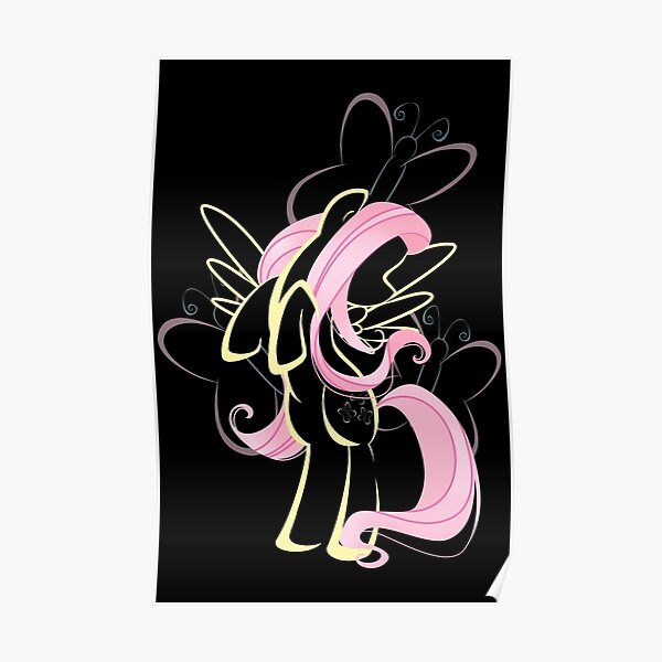 "Fluttershy" Poster by kittieshade | Redbubble