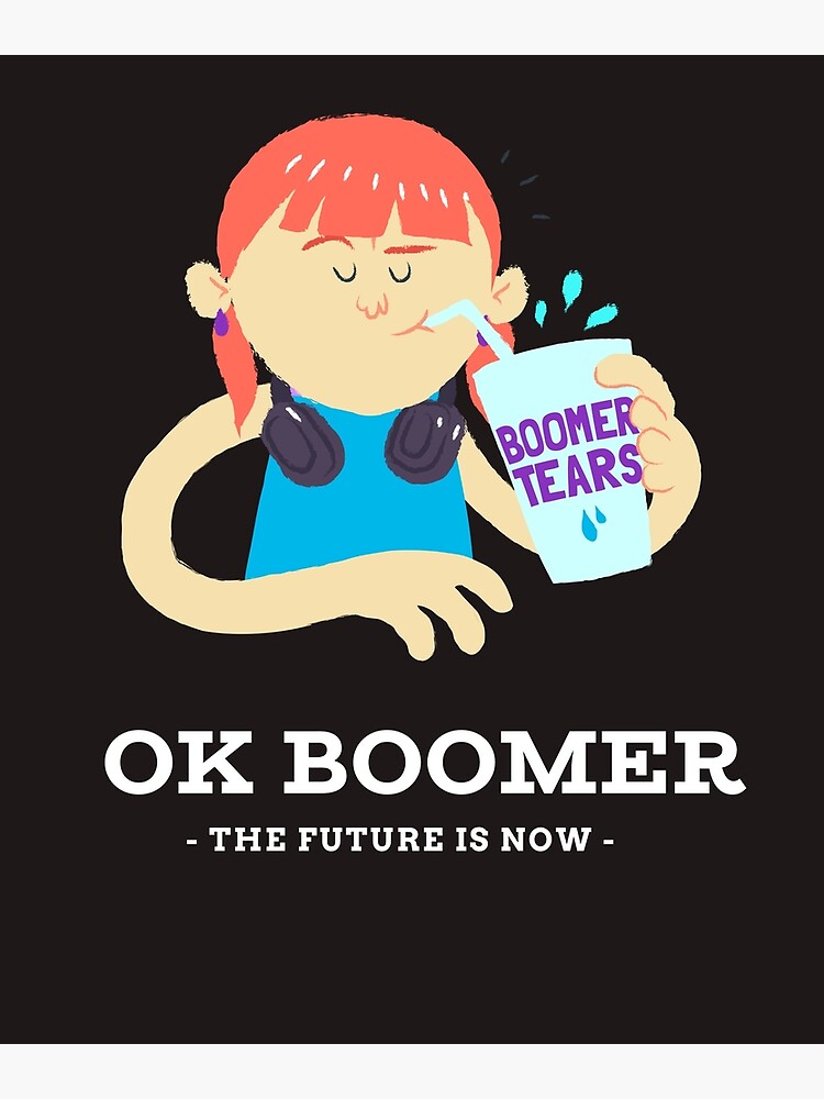 " BOOMER VS ZOOMER, OK BOOMER THE FUTURE IS NOW" Poster by ...