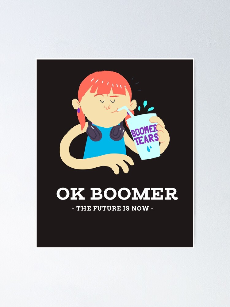 " BOOMER VS ZOOMER, OK BOOMER THE FUTURE IS NOW" Poster by ...