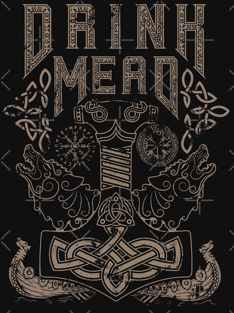 "Drink Mead" T-shirt for Sale by GeckodojoDraws | Redbubble | meade t ...