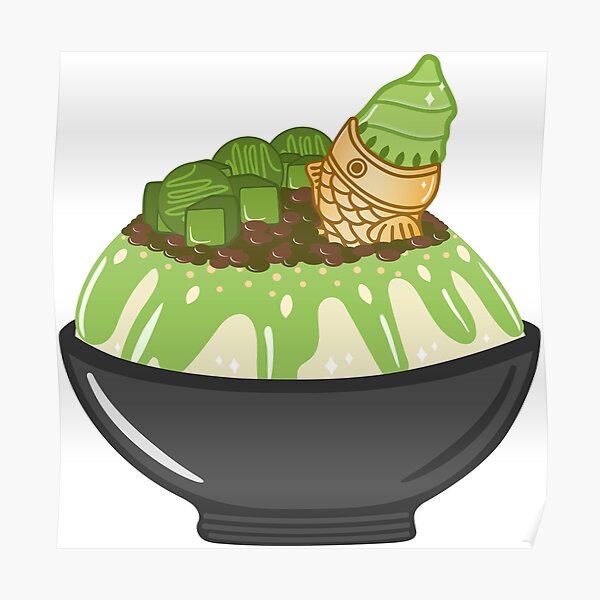 "Matcha Bingsu Taiyaki ♡ | Korean Food | Korea" Poster for Sale by ...