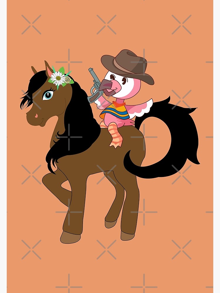 Lienzo «Flamingo youtube Flamingo Plush cowboy flamingo bird on a cute ...