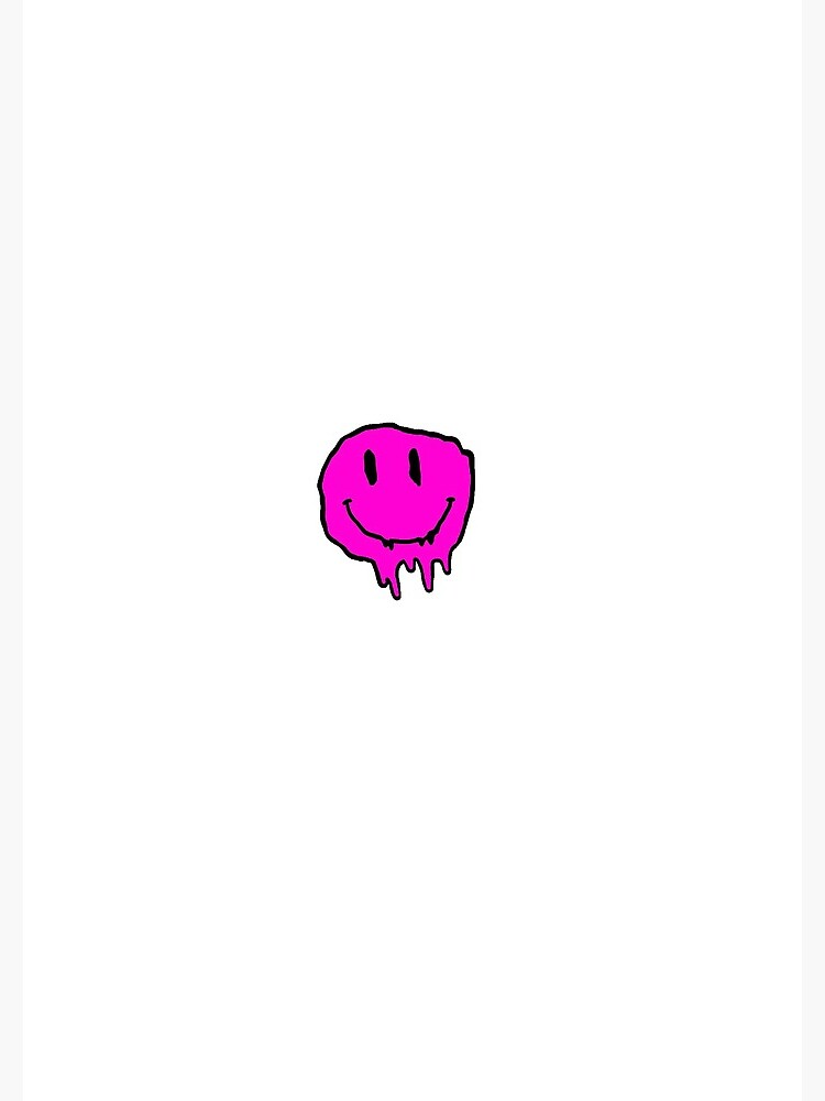 "hot pink melting smiley face" Spiral Notebook for Sale by carolinekorn ...