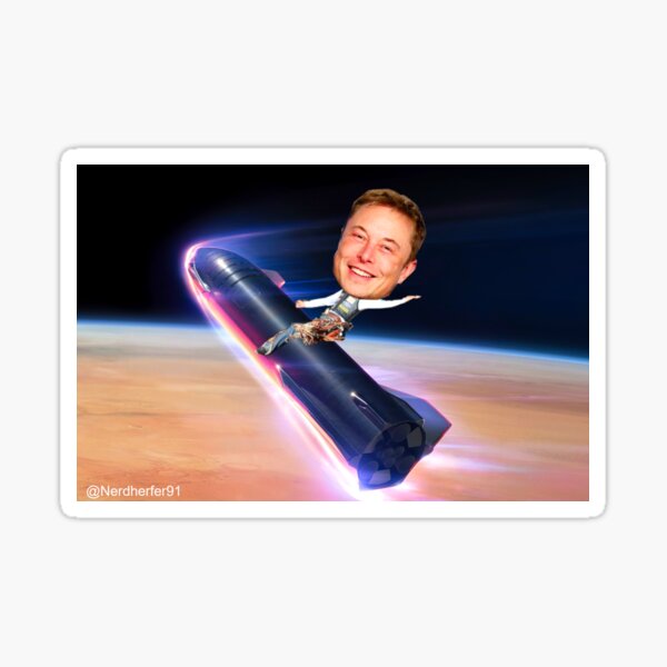 Starship Meme Stickers | Redbubble