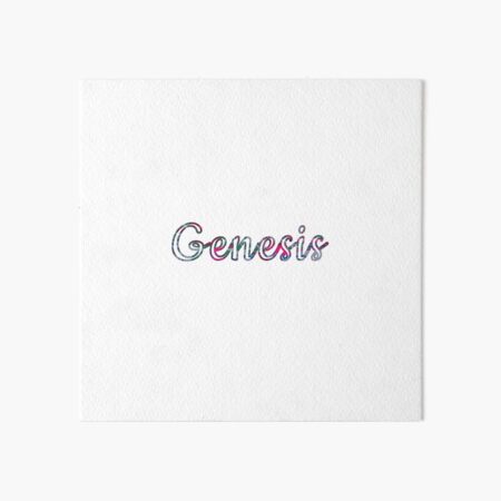"Genesis Name Sticker" Art Board Print for Sale by uni-hannah-corn ...