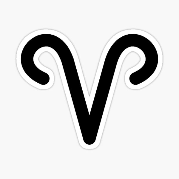 "Aries symbol" Sticker by ancestraux | Redbubble