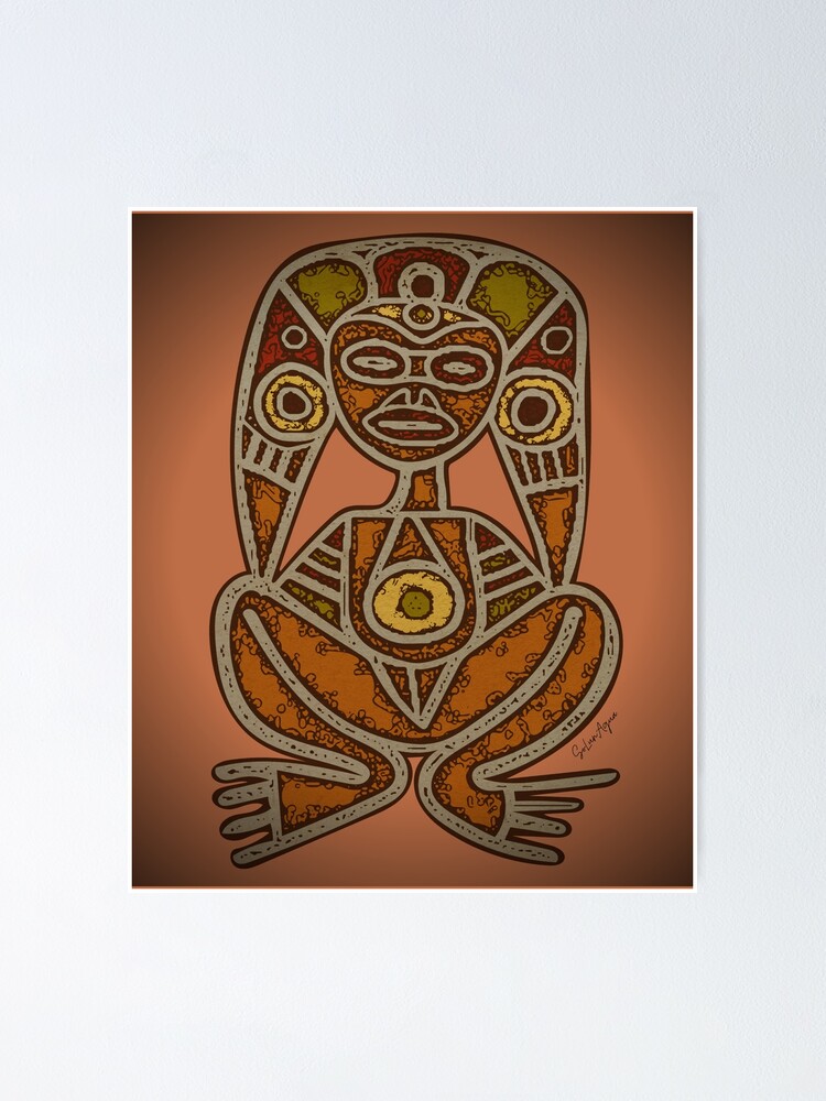 "Atabey Goddess Taino Symbol" Poster for Sale by liamaris | Redbubble