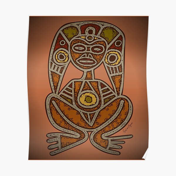 "Atabey Goddess Taino Symbol" Poster for Sale by liamaris | Redbubble