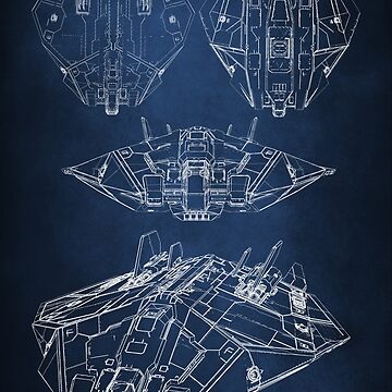 "Asp Explorer Blueprint" Poster for Sale by NicFullerArt | Redbubble