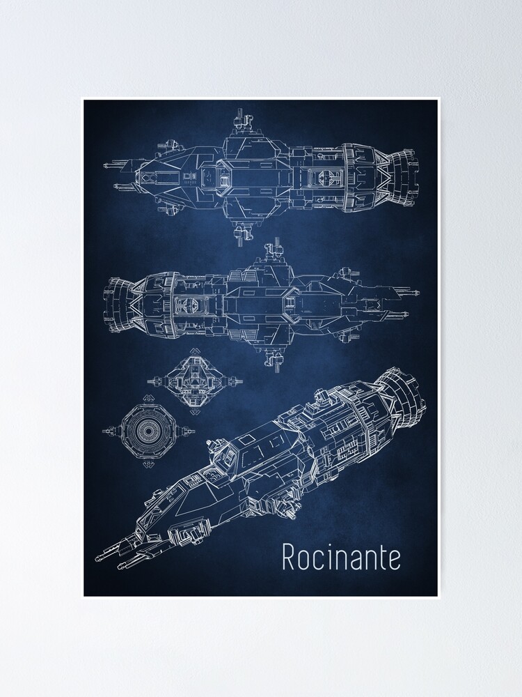 "Rocinante Blueprint" Poster for Sale by NicFullerArt | Redbubble