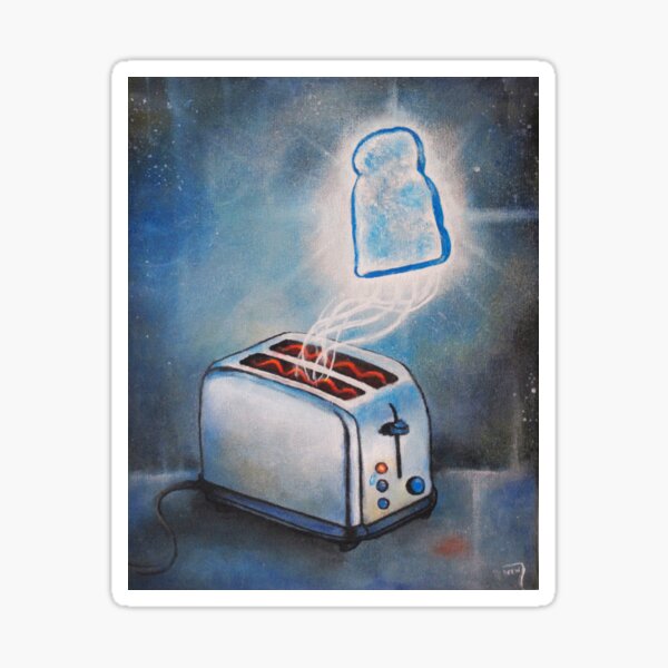 "Ghost Toast" Sticker for Sale by drewpicturez | Redbubble