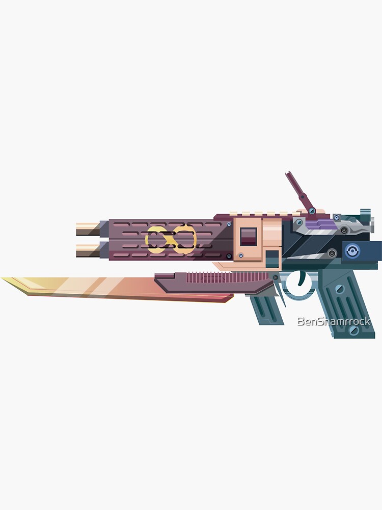 "Infinity Pistol Design" Sticker for Sale by BenShamrrock | Redbubble