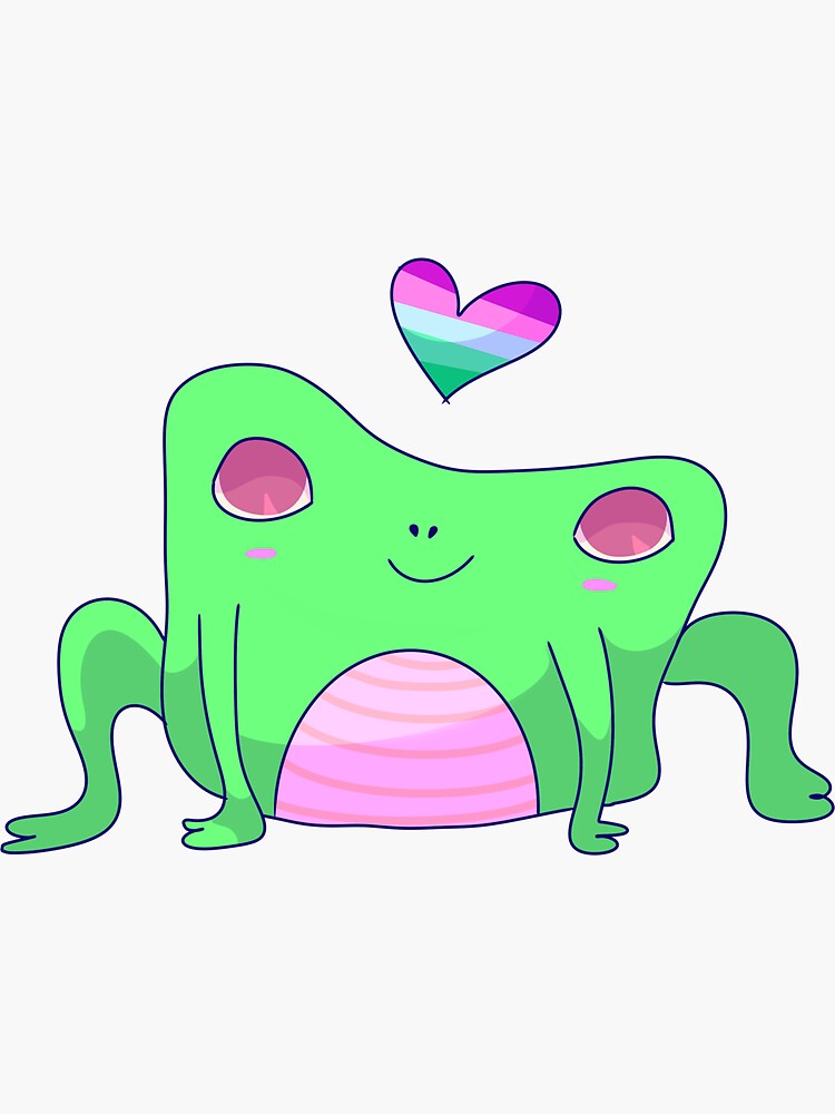 "Toric Pride Flag Frog" Sticker for Sale by ForTheFrogWar | Redbubble