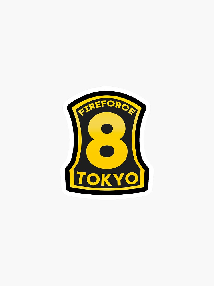 "Fire force 8th squad" Sticker for Sale by Ixirio | Redbubble