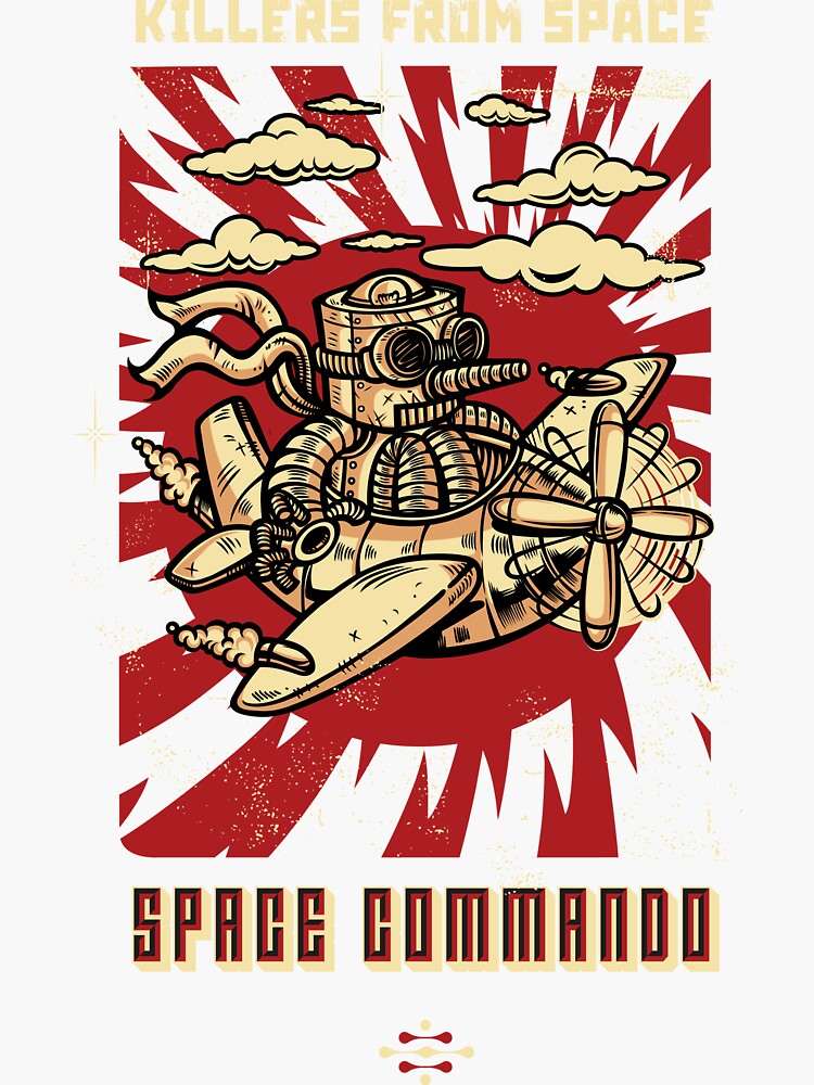 "Sky Command, Killers From Space, Russian, Ret" Sticker for Sale by ...
