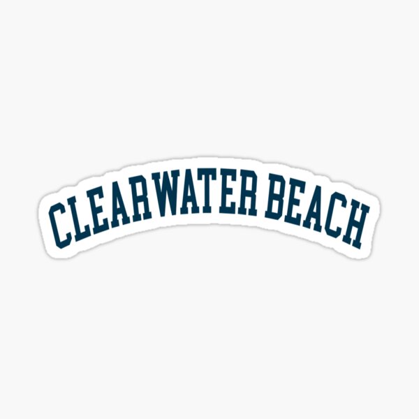 "Clearwater Beach" Sticker for Sale by fab-designs | Redbubble