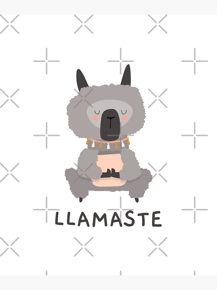 "Llamaste - Llama Meditating" Poster for Sale by MissUli | Redbubble
