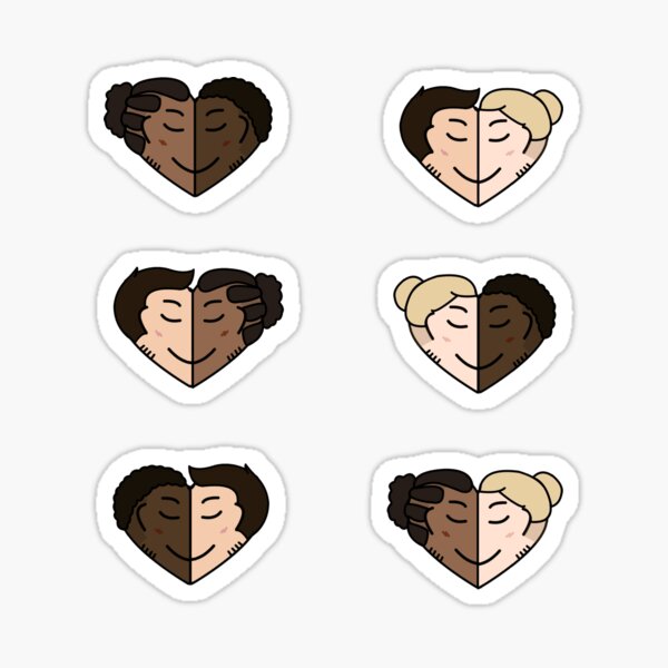 "mlm kiss hearts" Sticker for Sale by -baden | Redbubble