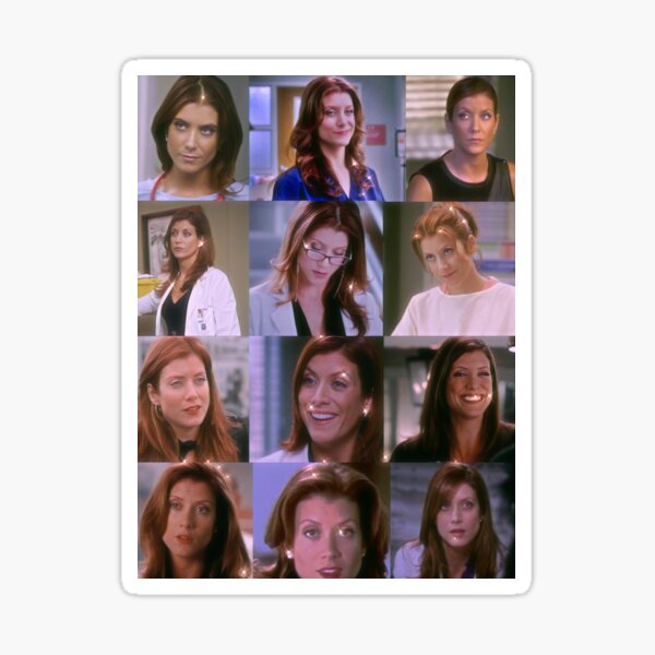 "Addison Montgomery Collage" Sticker by avakremer7 | Redbubble
