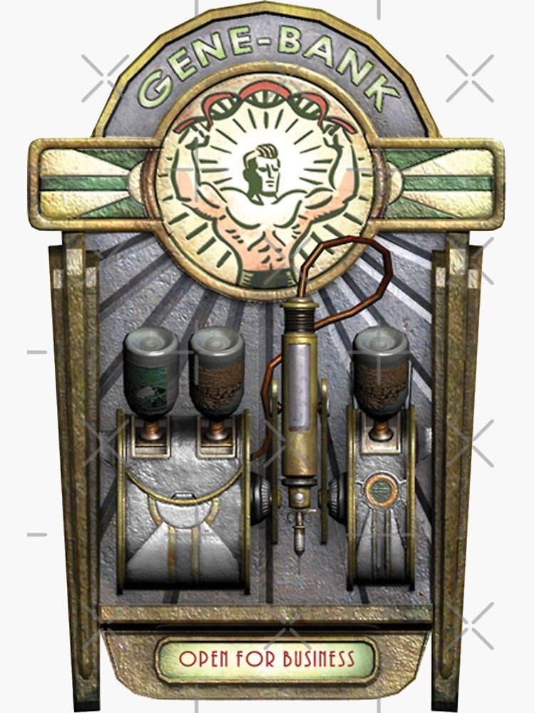 "BioShock – Gene Bank" Sticker for Sale by PonchTheOwl | Redbubble