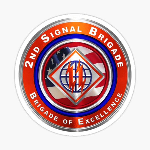 "2nd Theater Signal Brigade " Sticker for Sale by SoldierAlways | Redbubble