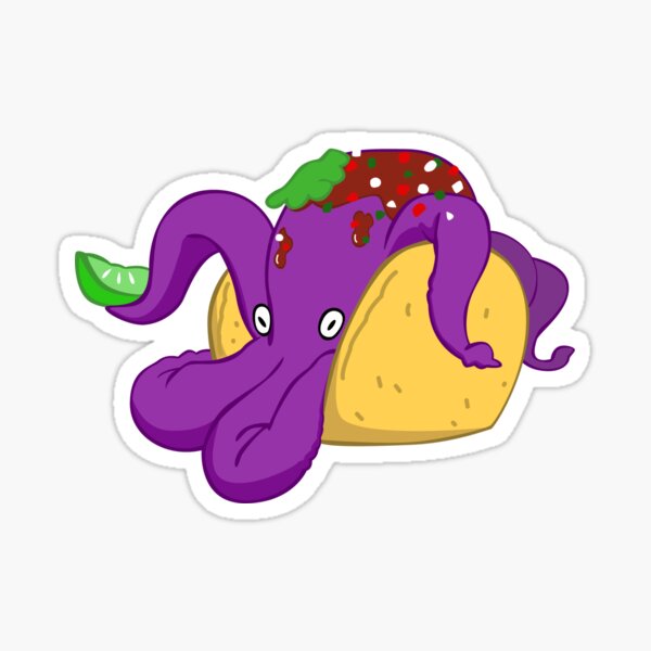 "Tako" Sticker by MrMoolice | Redbubble