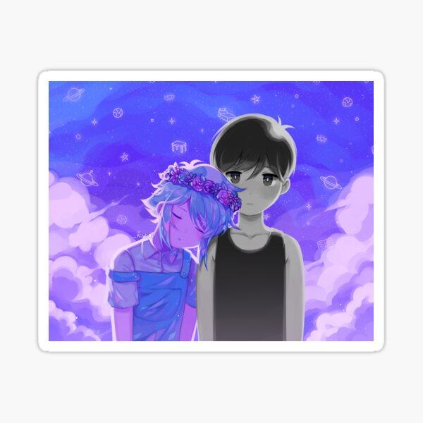 "Omori and Basil" Sticker by kiwiai | Redbubble