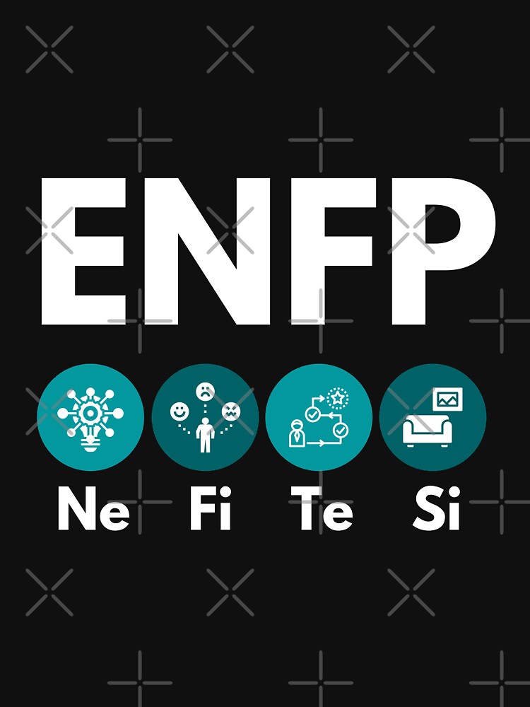 "ENFP Cognitive Functions (MBTI Merch)" T-shirt for Sale by lamweixing ...