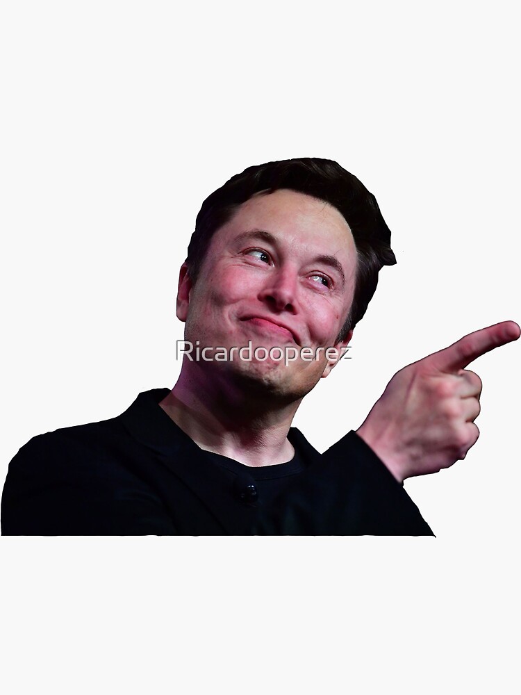 "Elon Musk impressed" Sticker for Sale by Ricardooperez | Redbubble