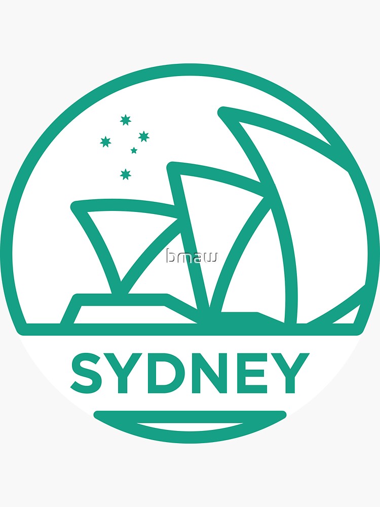 "Sydney Badge" Sticker for Sale by bmaw | Redbubble